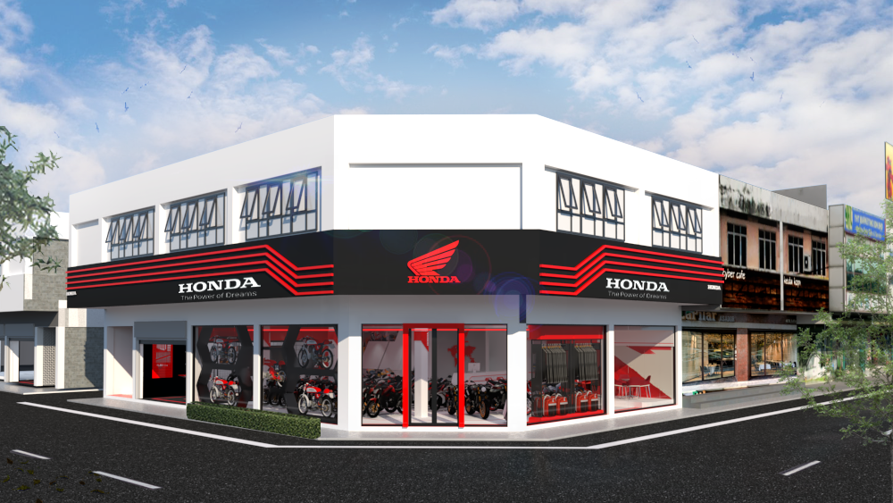 Honda Motors Showroom & Retail Space (JITRA) – SHAHNAZ Interiors